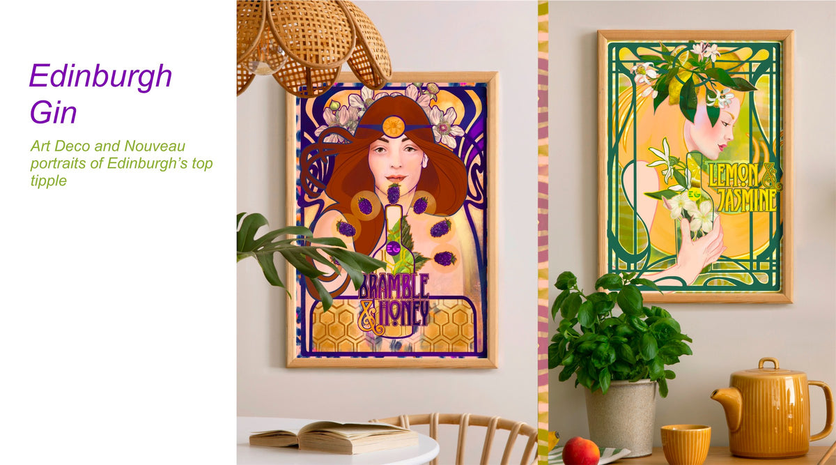 Edinburgh Gin Inspired Wall Art Prints — diedododa