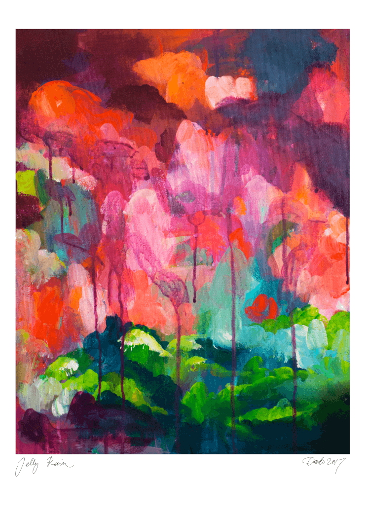 Jelly Rain Giclée Art Print — diedododa