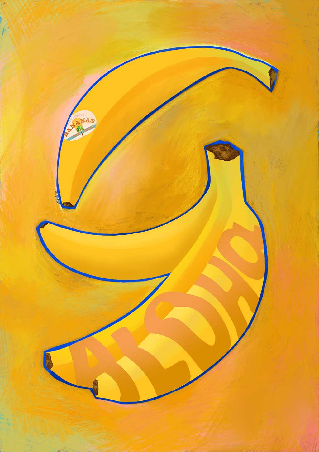 Aloha Banana Giclée Art Print — diedododa