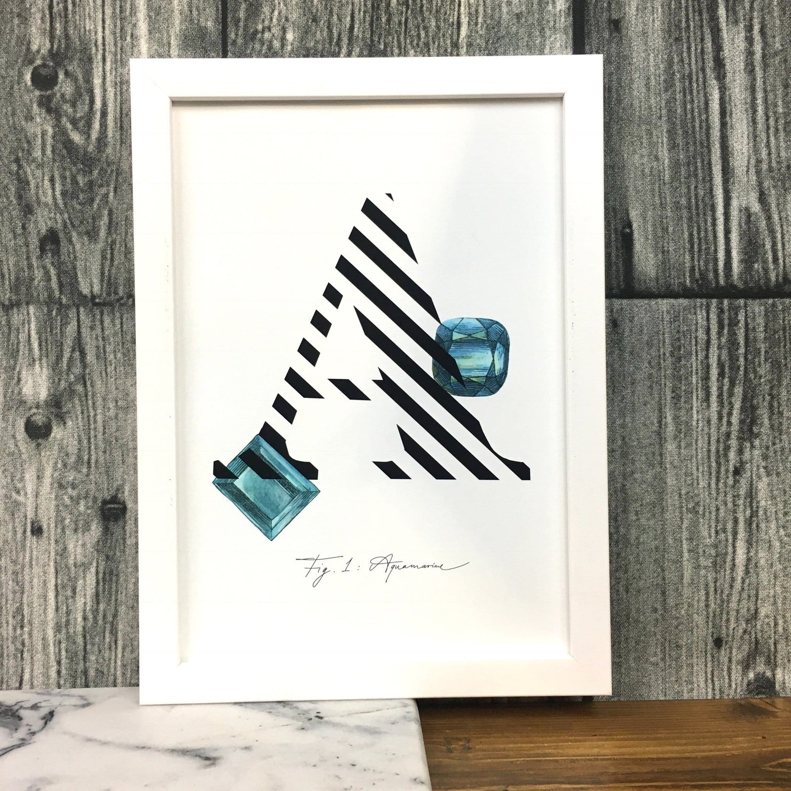 Gemstone Alphabet A Matte Art Print – diedododa